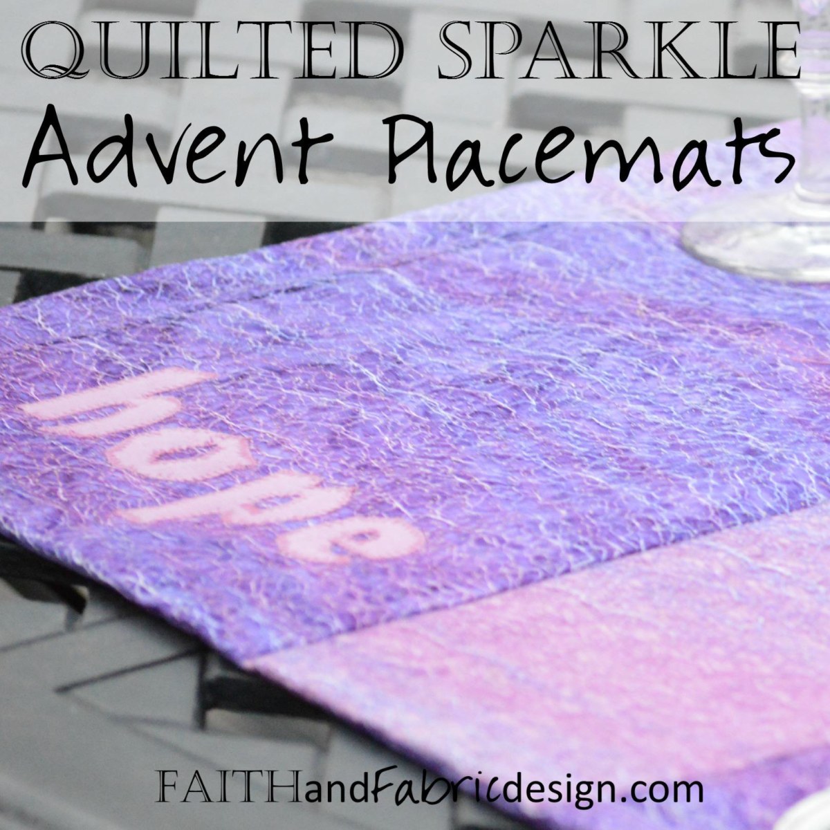 Quilt Pattern: Advent Quilted Placemats & Table Runner | Peter’s Square