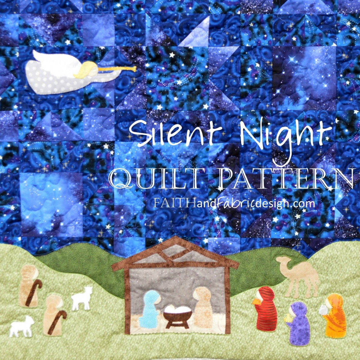 Quilt Pattern: Silent Night - Christmas Nativity Quilt | Peter’s Square