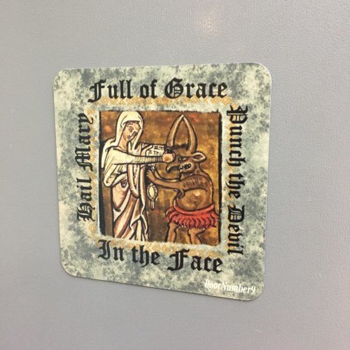 Hail Mary, Punch the Devil magnet 5-pack | Peter’s Square
