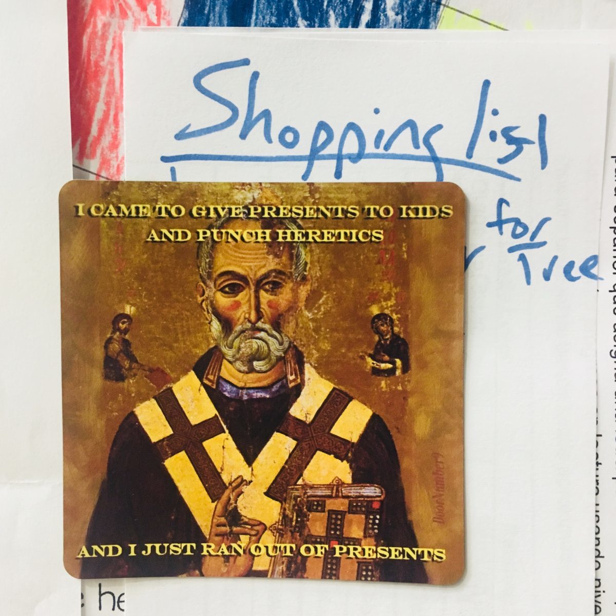 Saint Nicholas Catholic Meme magnet | Peter’s Square