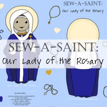 Sew-a-Saint: Our Lady of the Rosary Saint Doll Fabric | Peter’s Square