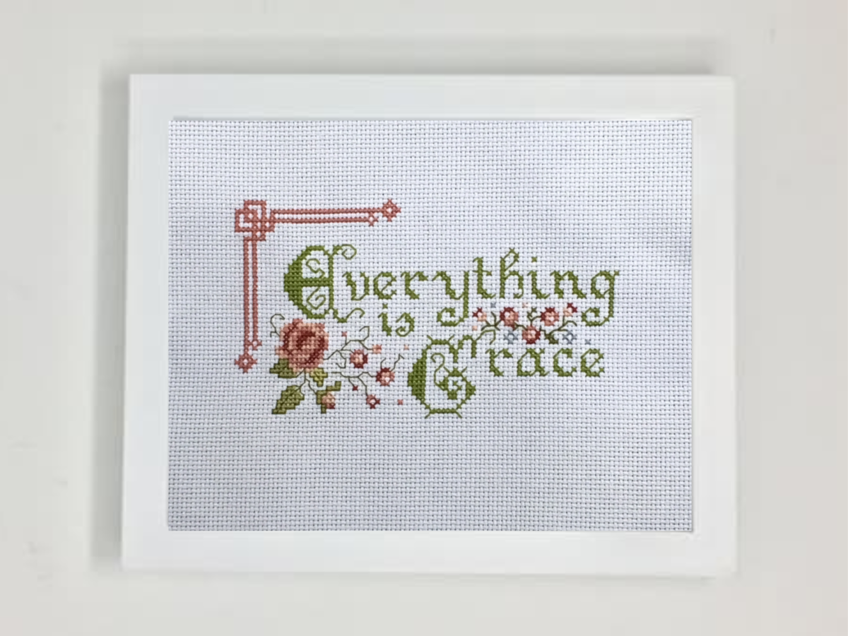 Everything is Grace, St. Therese of Lisieux — Cross Stitch Pattern ...