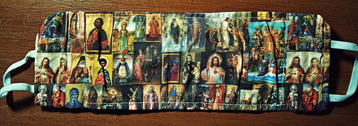 Face Mask #015 - Images of Jesus, Mary & the Saints | Peter’s Square