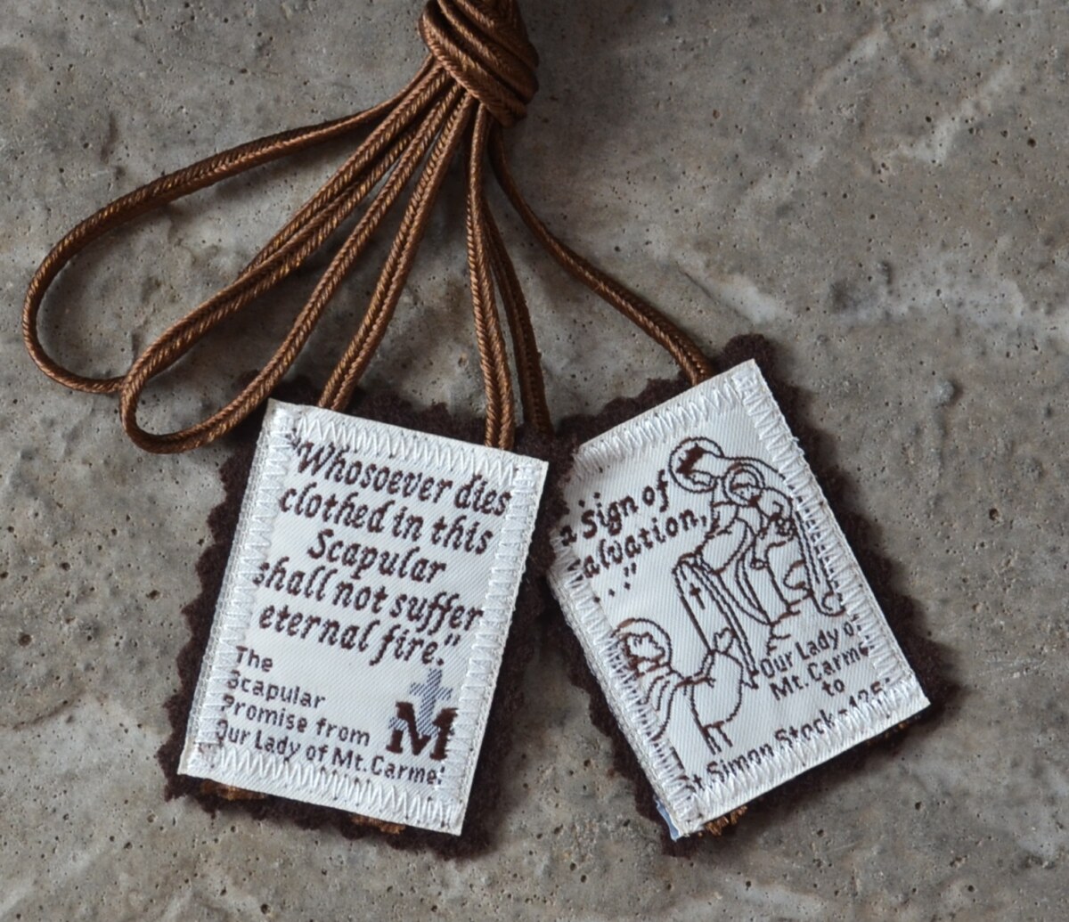 Catholic Scapulars *10 Scapulars for 16.00 dollars* 100% Brown Wool ...
