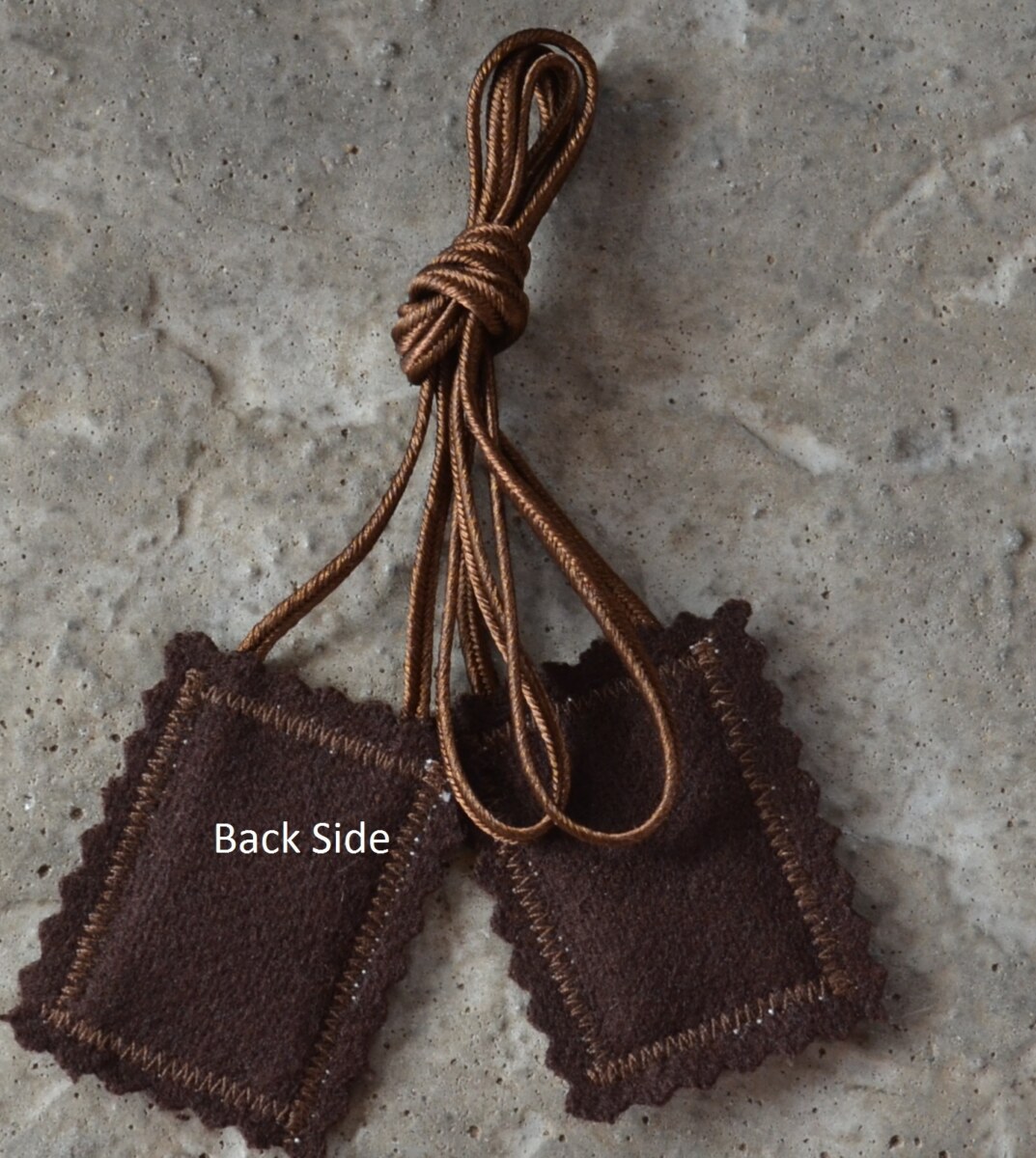 Bulk lot of 5 MT. Carmel Scapulars,100% Brown Wool, Traditional ...