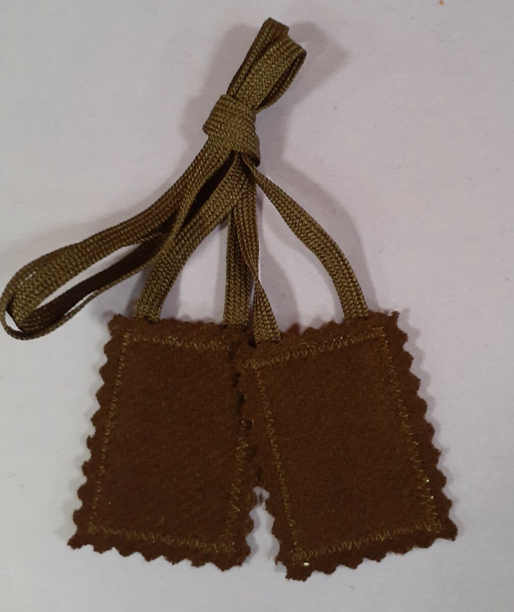 Catholic Scapular *10 Scapulars for 15.00 dollars* 100% Brown Wool Made ...