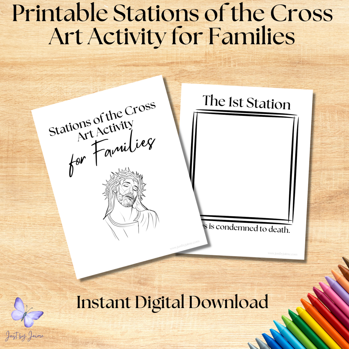 Printable Stations of the Cross Art Activity for Families-Lenten ...