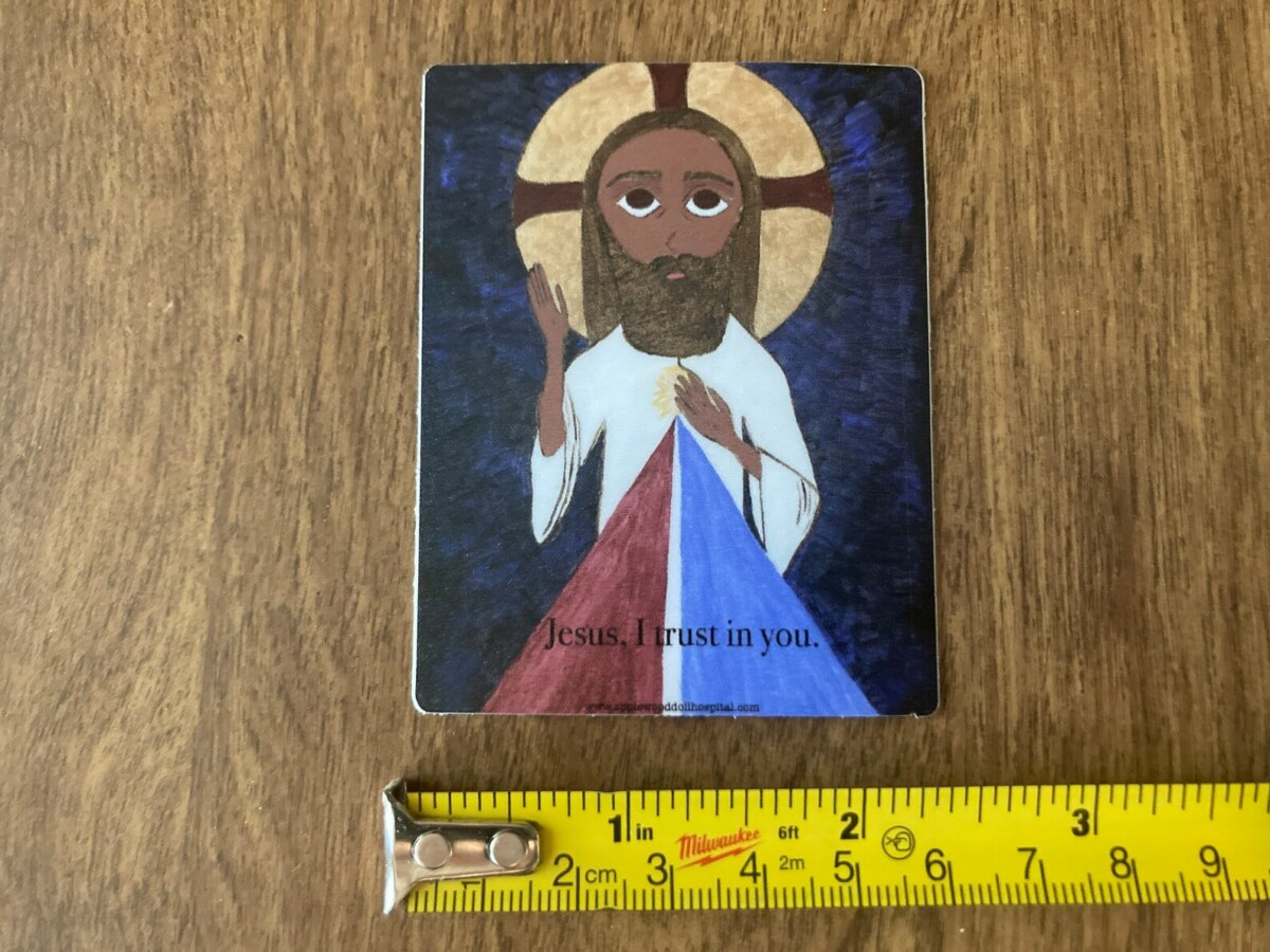3 in X 2 in Divine Mercy Jesus Image sticker | Peter’s Square