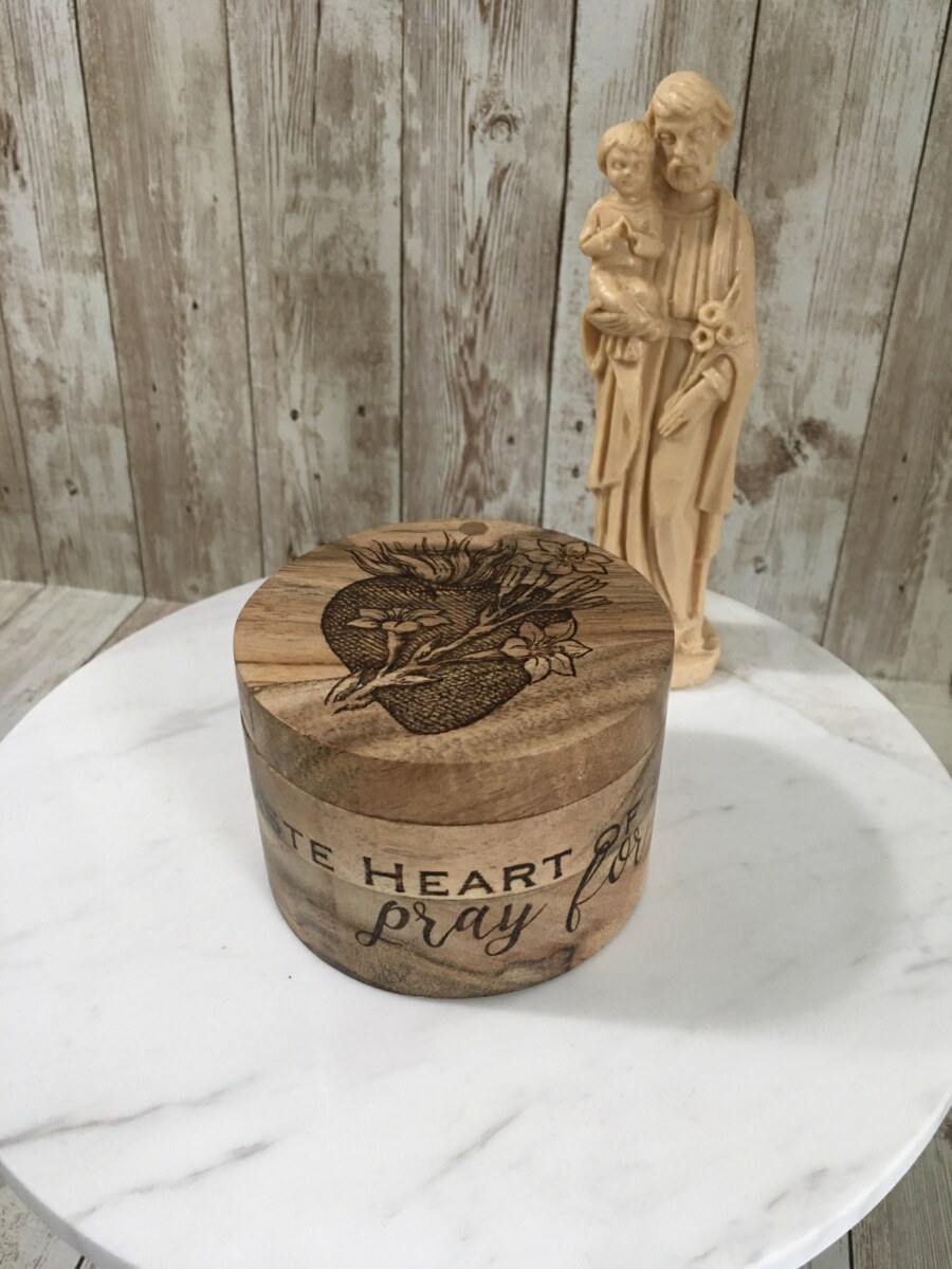 Most Chaste Heart of St. Joseph Wood Box | Peter’s Square