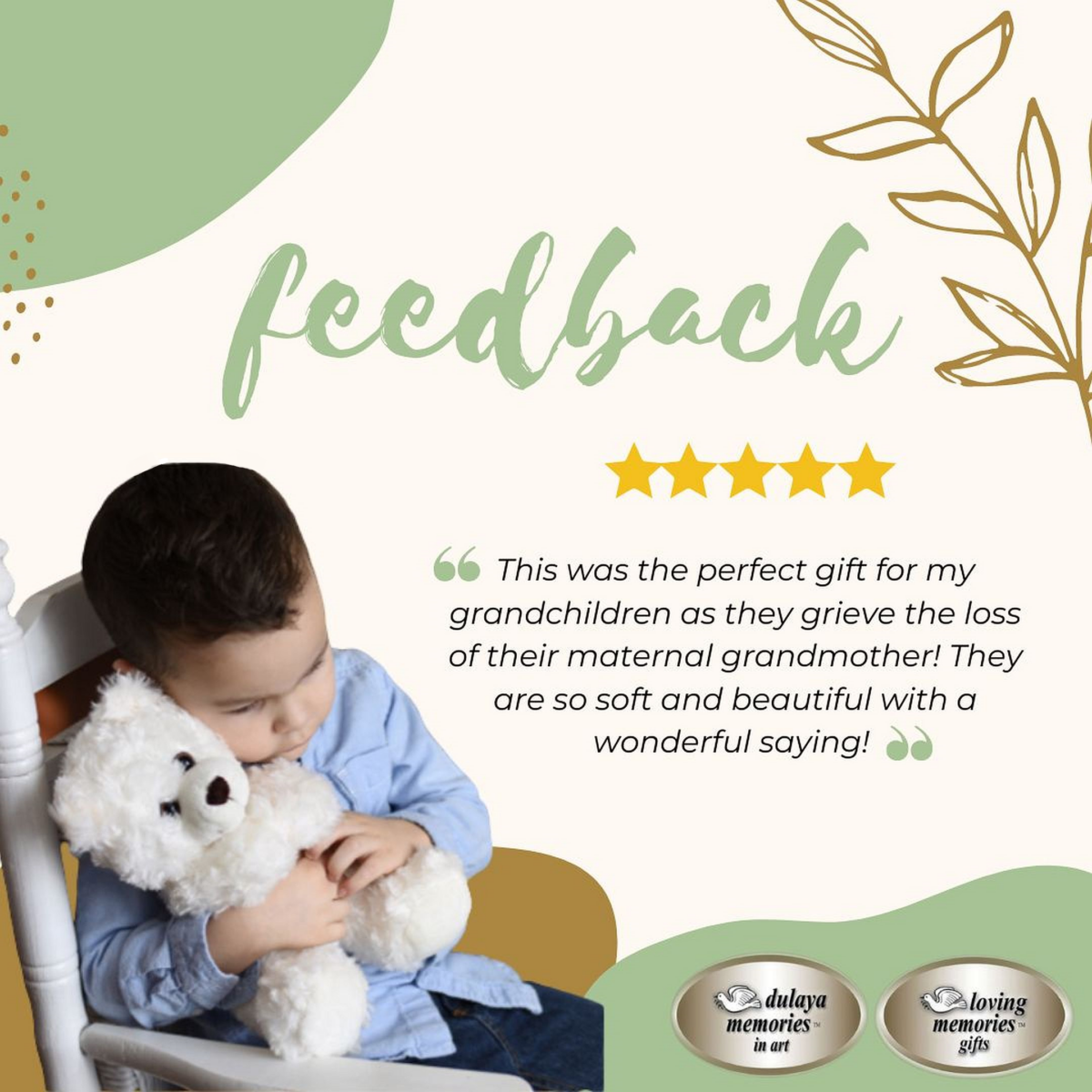 Angel Bear Stuffed Animal for Grieving Child | Peter’s Square