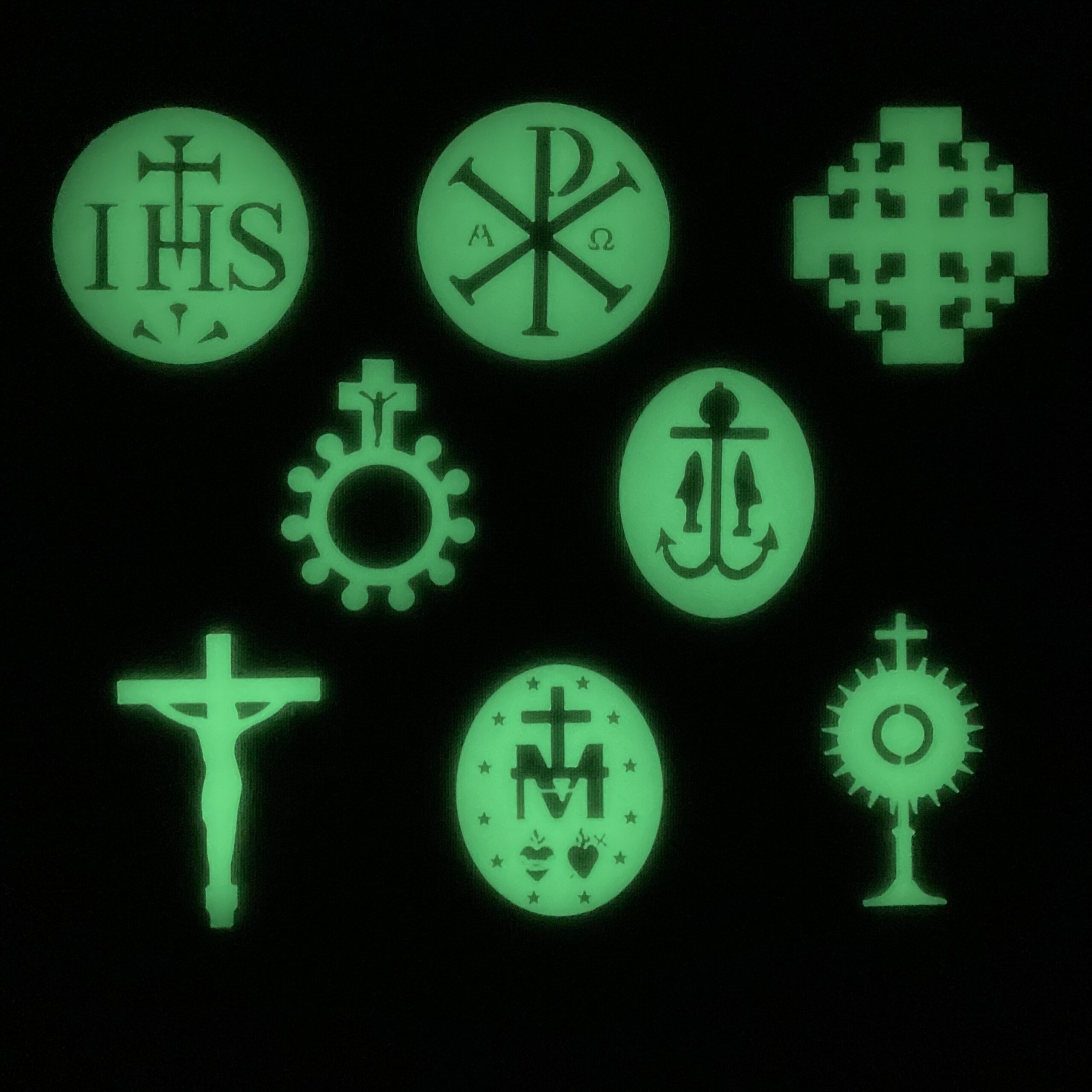 Glow in the Dark Catholic Symbols | Peter’s Square
