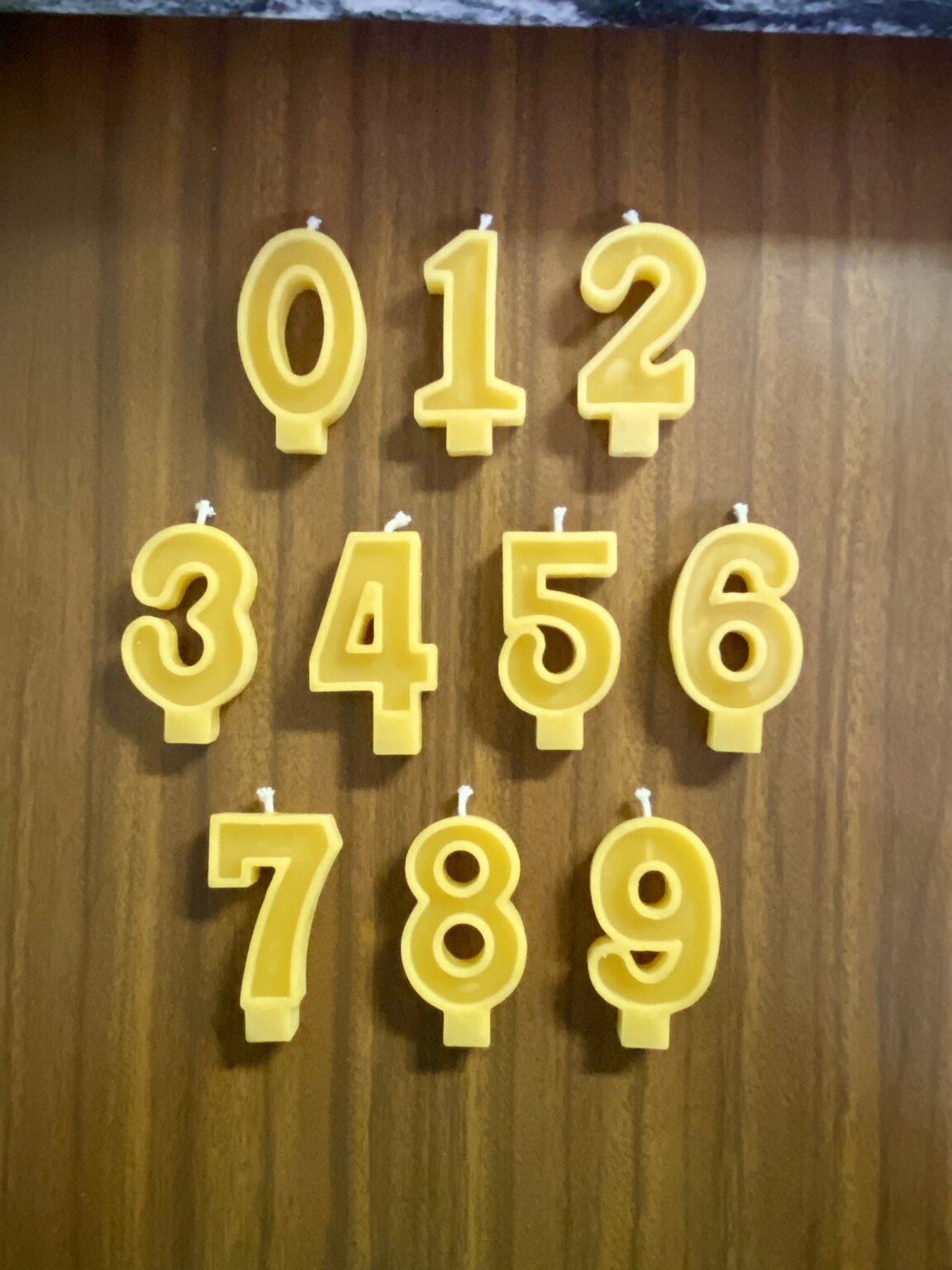 Beeswax Birthday Number Candle | Peter’s Square